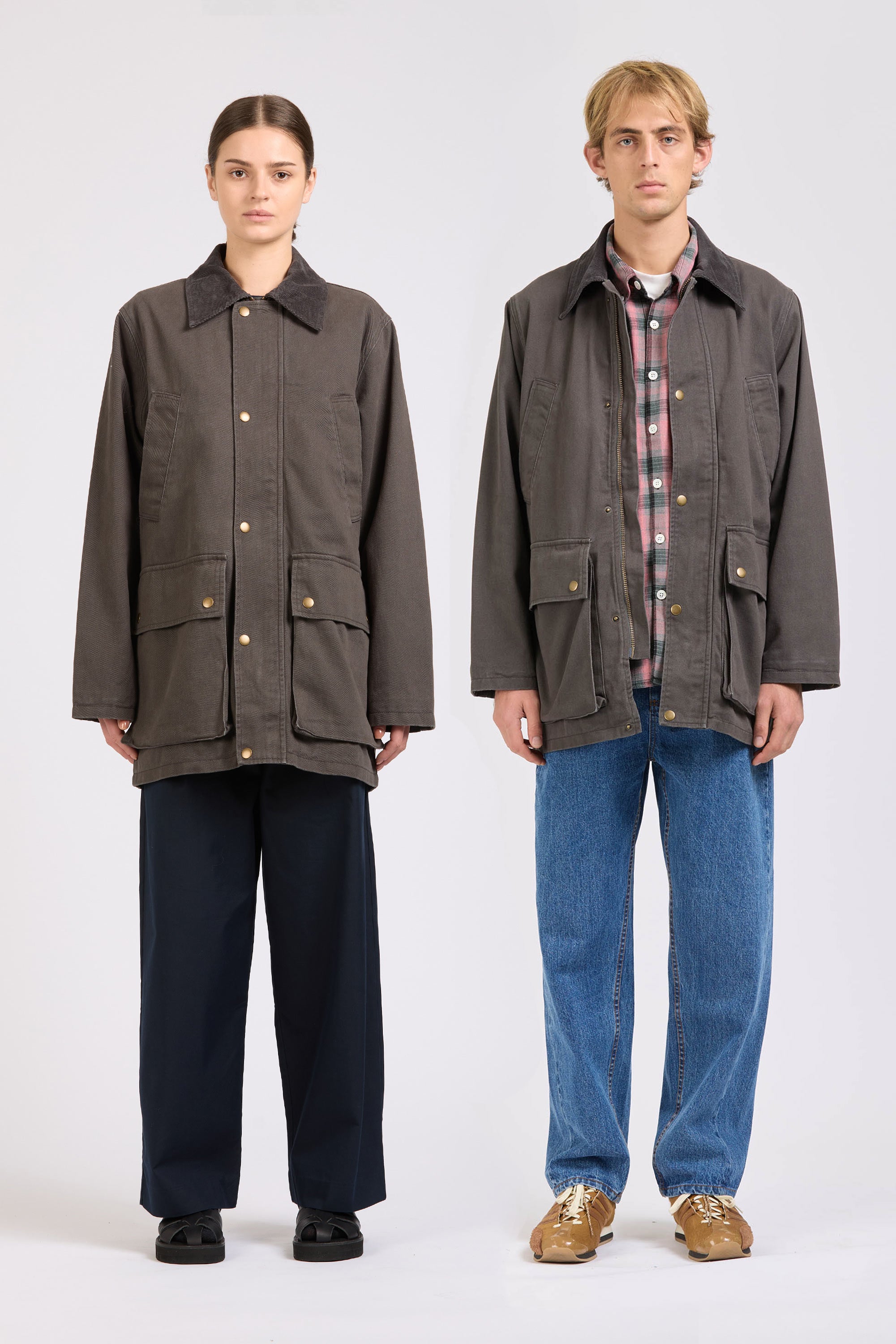 Poacher's Jacket, Heavy Twill, Asphalt – Handsom