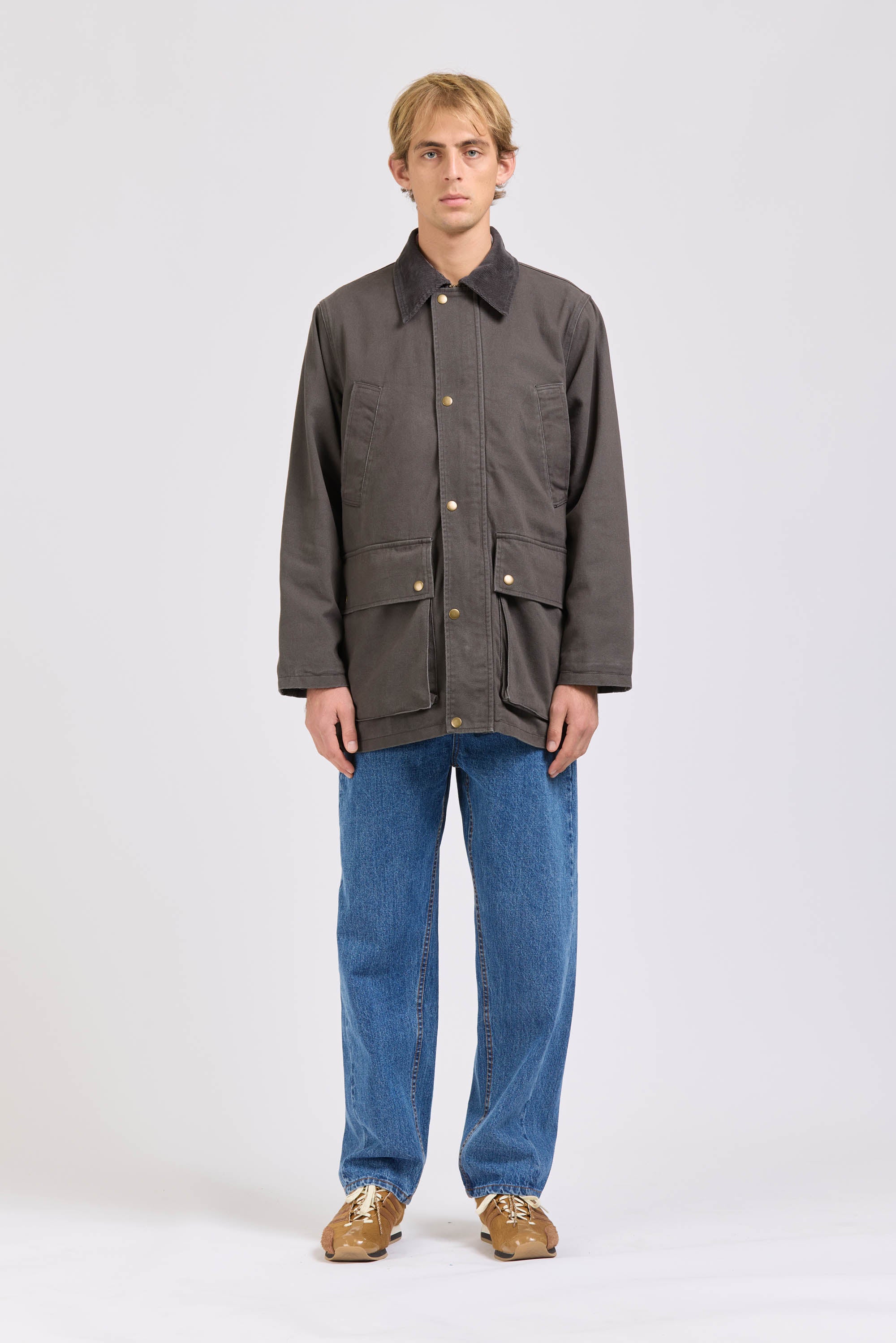 Poacher's Jacket, Heavy Twill, Asphalt – Handsom